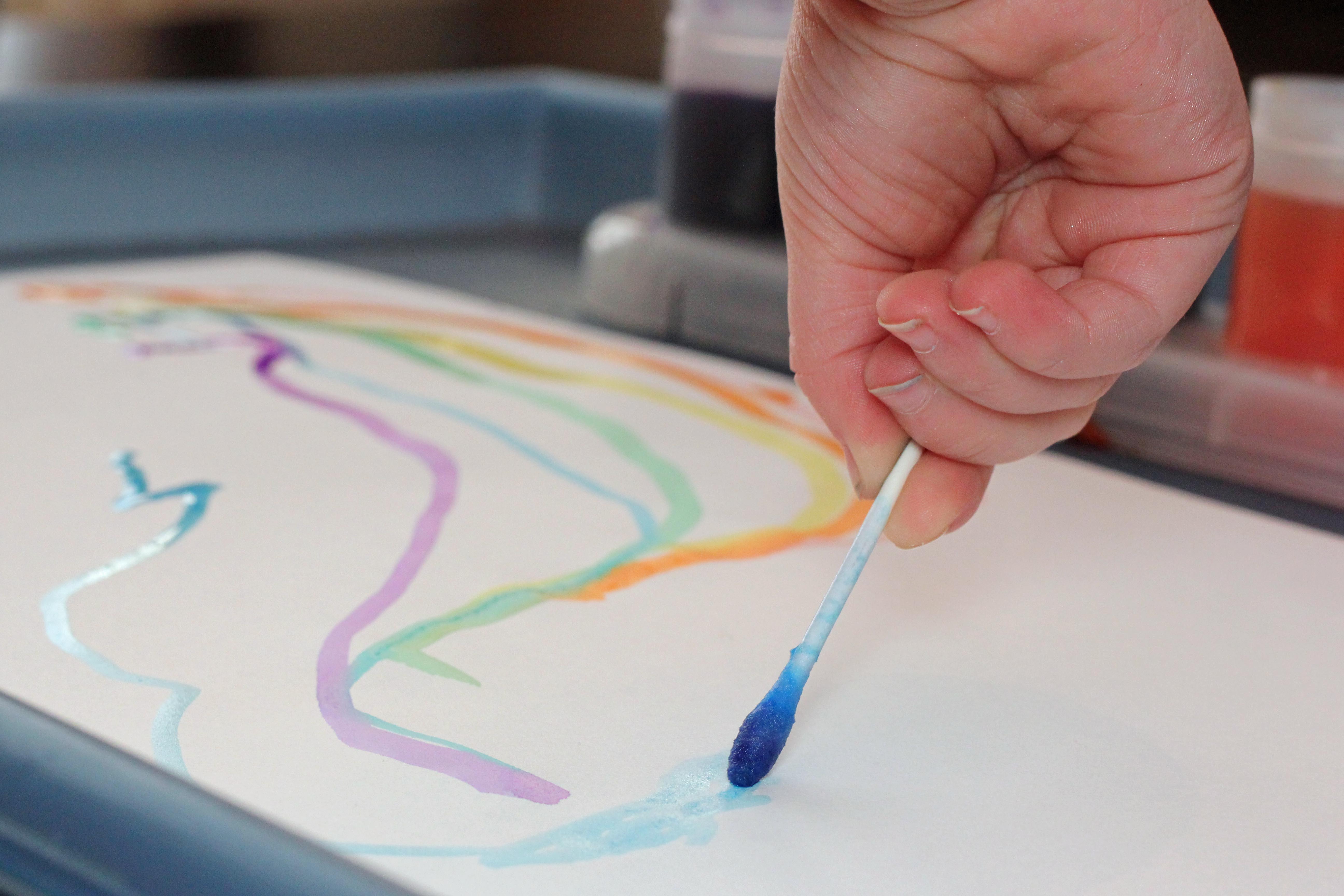 Rainbow Q Tip Painting Housing A Forest Rainbow Q Tip Painting Housing A Forest