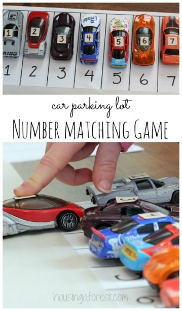 Number Matching Game for Toddlers | Housing a Forest