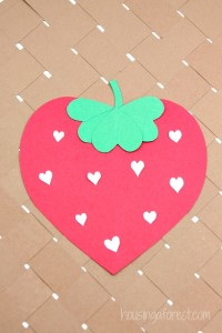 Heart Strawberry Craft | Housing a Forest